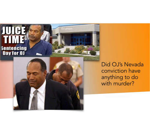 O.J. Simpson - 3 Cases - Compare Contrast Criminal Civil Law - Distance ...