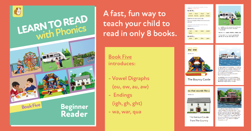 Learn To Read With Phonics: Beginner Reader Book 5 | Teaching Resources