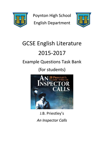 An Inspector Calls Revision Pack | Teaching Resources An Inspector Calls Revision Pack | Teaching Resources