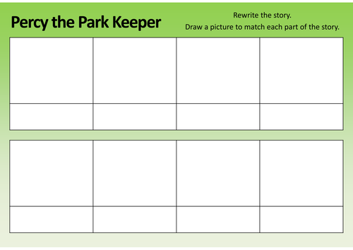 PERCY THE PARK KEEPER STORY TEACHING RESOURCES EYFS KS1 ENGLISH AUTUMN ...