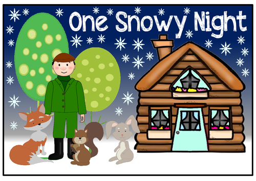 ONE SNOWY NIGHT STORY TEACHING RESOURCES EYFS KS1 PERCY PARK KEEPER ...