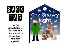 ONE SNOWY NIGHT STORY TEACHING RESOURCES EYFS KS1 PERCY PARK KEEPER ...
