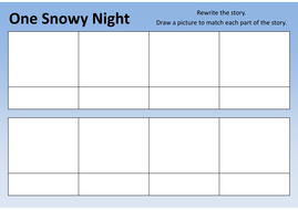 ONE SNOWY NIGHT STORY TEACHING RESOURCES EYFS KS1 PERCY PARK KEEPER ...