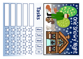 ONE SNOWY NIGHT STORY TEACHING RESOURCES EYFS KS1 PERCY PARK KEEPER ...