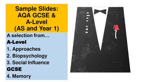 Sample Slides from AQA A-Level Psychology: and GCSE Psychology. Also ...