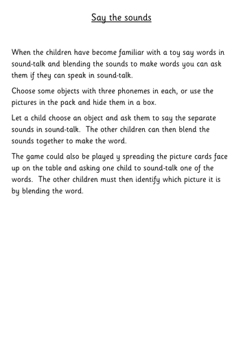 Phonics Phase 1 Resources Letters And Sounds Activity Pack Teaching