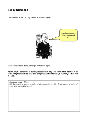 Risky Business | Teaching Resources