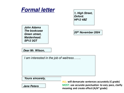 Letter writing KS3 | Teaching Resources
