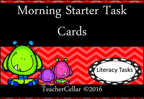 Morning Task Cards | Teaching Resources