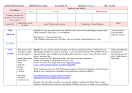 Beowulf planning Year 5/6- defeating the monster tale | Teaching Resources