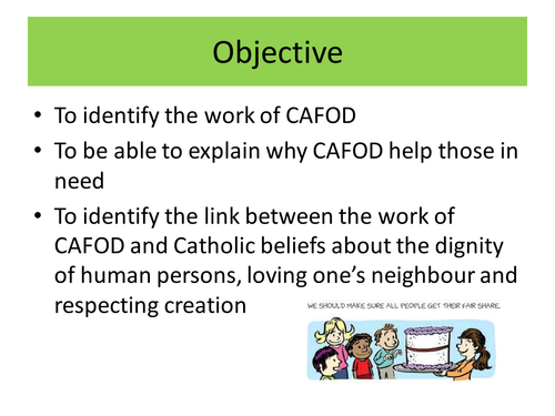 Eduqas Religious Studies Route B GCSE Origins and Meaning, Cafod ...