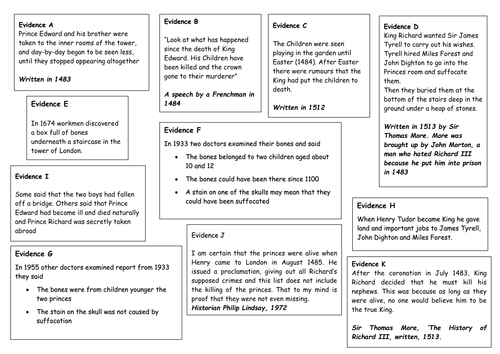 Mystery of the princes in the tower | Teaching Resources