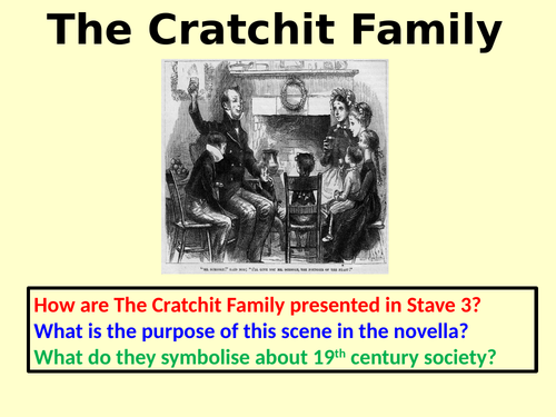 Cratchit Family lesson and model response A Christmas Carol | Teaching ...