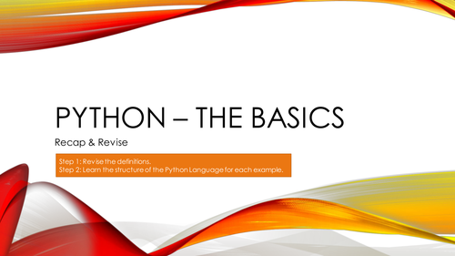 Python Introduction - End of Unit | Teaching Resources