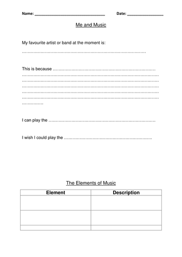 Musical Elements - 8 Week Unit | Teaching Resources
