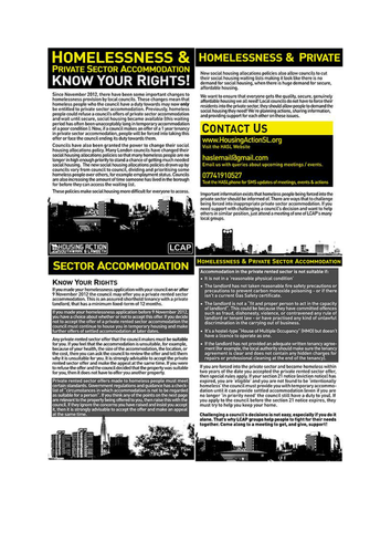 Leaflet Writing on the topic of homelessness AQA GCSE Writing ...