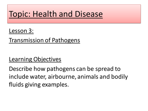 Health AND Disease KS3 Complete Lessons and Resources | Teaching Resources