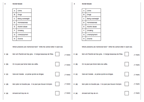 Social issues / world problems - presentations, past exam questions ...