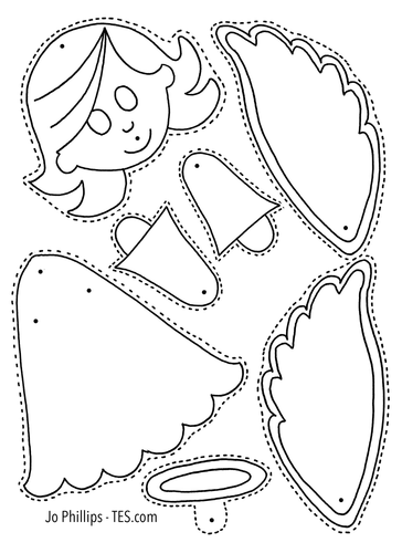 Christmas Split Pin Activity - Colour, Cut, Pin & Play - 6 designs ...