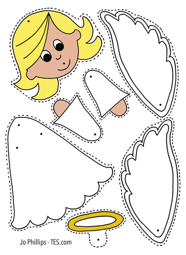 Christmas Split Pin Activity - Colour, Cut, Pin & Play - 6 designs ...