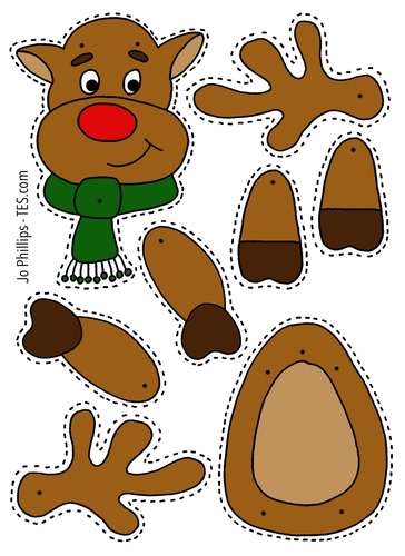 Christmas Split Pin Activity - Colour, Cut, Pin & Play - 6 designs ...