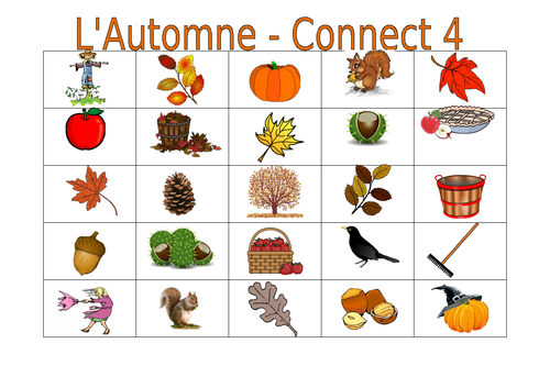 FRENCH - AUTUMN - PARLONS D'AUTOMNE - GAME | Teaching Resources