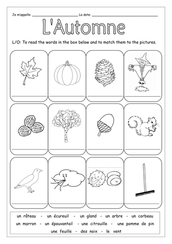 FRENCH - AUTUMN - C'EST L'AUTOMNE - BUNDLE | Teaching Resources