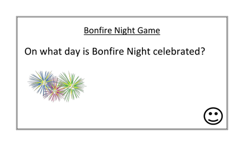 Bonfire Night Quiz cards | Teaching Resources