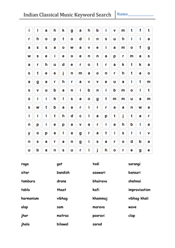 Indian Classical Music Unit Pack | Teaching Resources