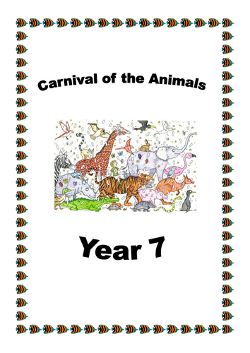 Carnival of the Animals booklet, suggested for a SOW on instruments and ...