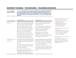 Bayonet Charge - Ted Hughes - War/Conflict Poetry | Teaching Resources