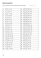 Missing operations | Teaching Resources