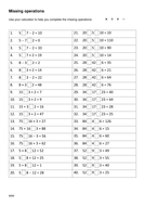 Missing operations | Teaching Resources
