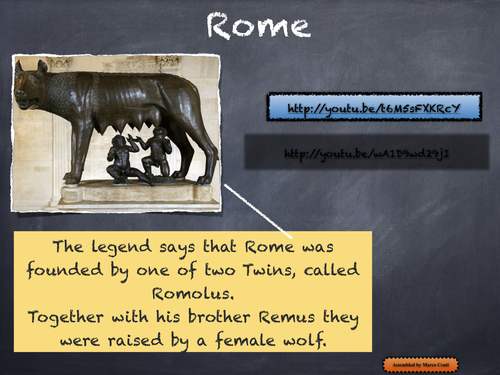 Ancient Rome Introduction To Romulus and Remus Complete Lesson ...