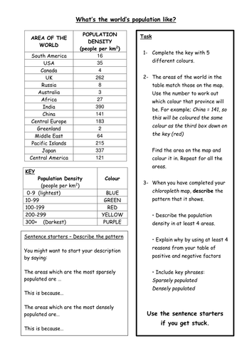 4 - What is world population like? | Teaching Resources
