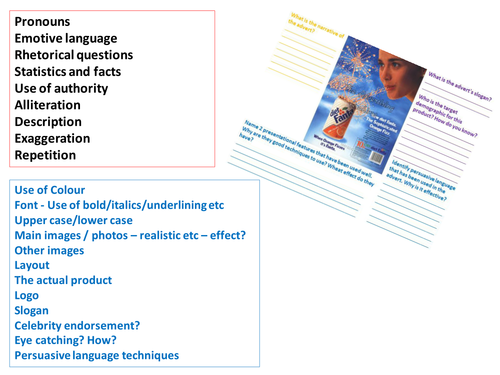 Media studies Advertising - Analyse and create AQA GCSE BTEC - print ...