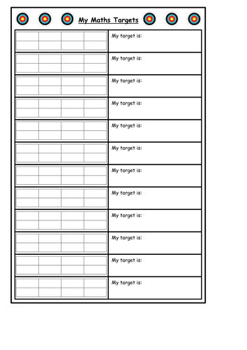 Maths Targets | Teaching Resources