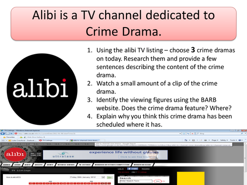 Media studies TV Crime Drama analysis and creation GCSE Media theory ...