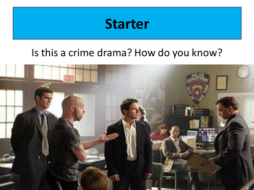 Media studies TV Crime Drama analysis and creation GCSE Media theory ...