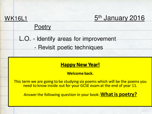 Edexcel GCSE 9-1 Relationships Poetry | Teaching Resources