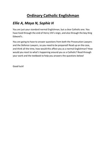 Trial of Mary I: Does she deserve the title 'Bloody'? | Teaching Resources