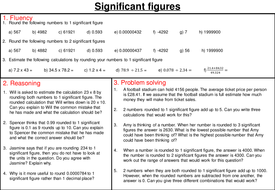 Rounding to significant figures - mastery worksheet by joybooth ...