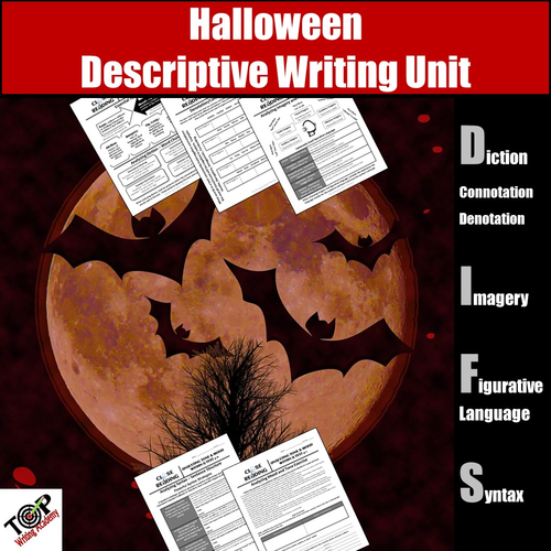 Halloween Descriptive Writing Activities (Figurative Language & Imagery ...