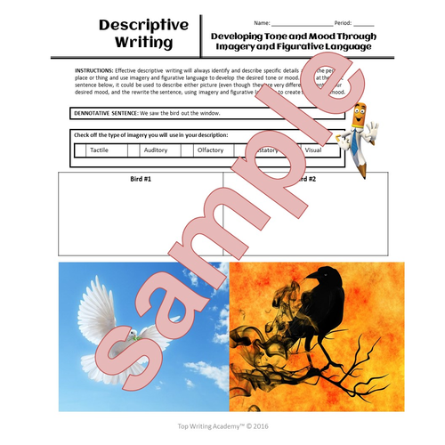 Halloween Descriptive Writing Activities (Figurative Language & Imagery ...