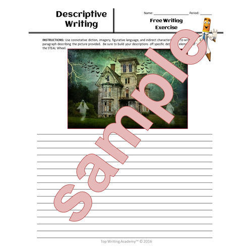 Halloween Descriptive Writing Activities (Figurative Language & Imagery ...