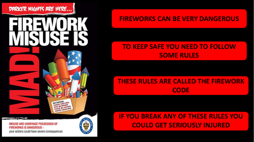 Firework Safety | Teaching Resources