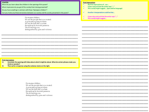 Full SOL New spec Lang Paper 1 reading and New Spec Lit poetry ...