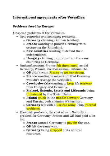 IB History Revision Notes | Teaching Resources