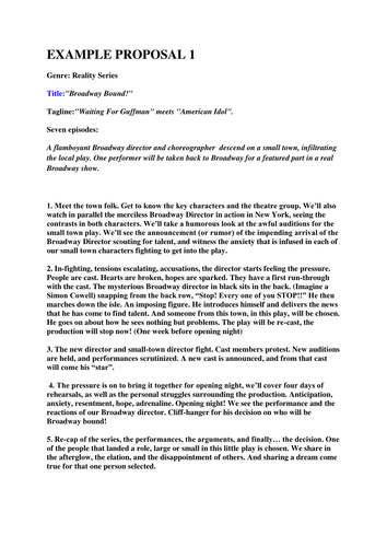 Creative Media production project - pre-production and post production ...