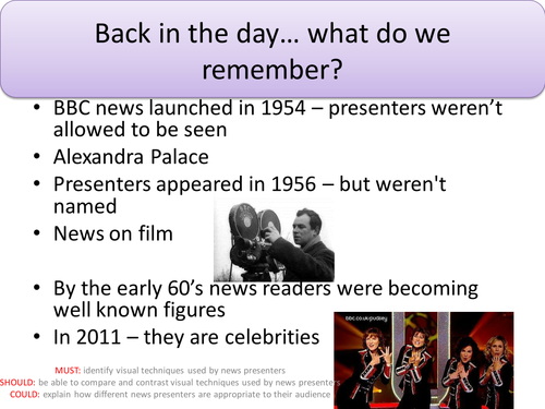 Media studies Presentation technqiues - TV presenting Radio presenting ...